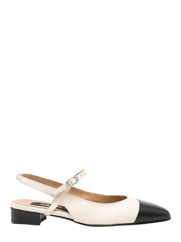 CAREL Slingback Flats With Buckle Ankle Strap - Multicolor