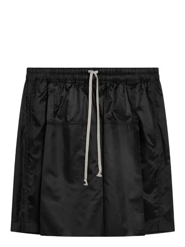Moncler Logo Embroidered Drawstring Shorts - Black