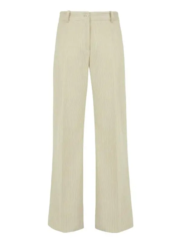 P.a.r.o.s.h Corduroy Straight-leg Trousers - Nude