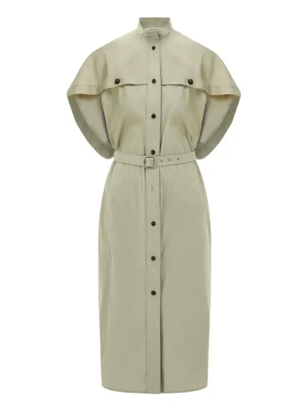 FERRAGAMO Poplin Shirt Dress - Burnt Sage