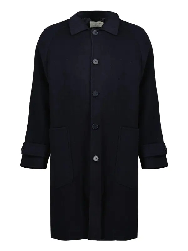 Officine Générale Bryce Single-breasted Coat - Black