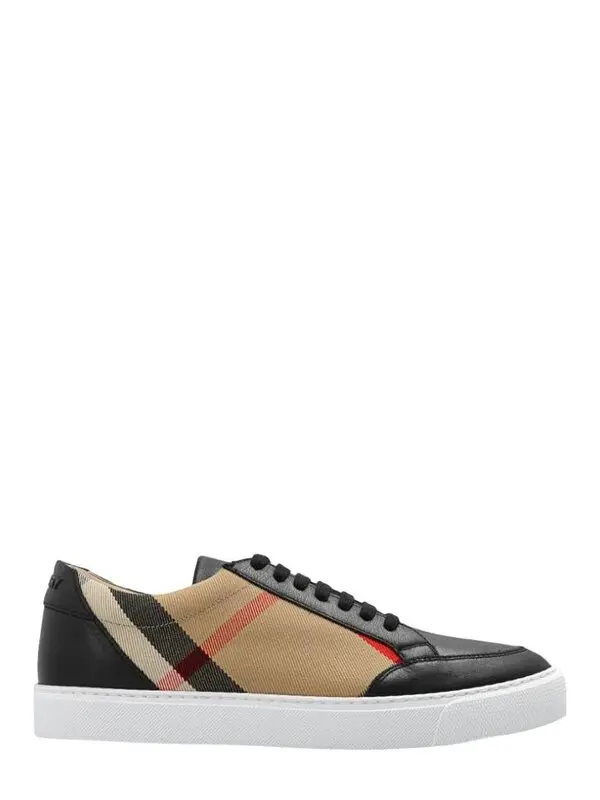 Burberry House Check Lace-up Sneakers - White