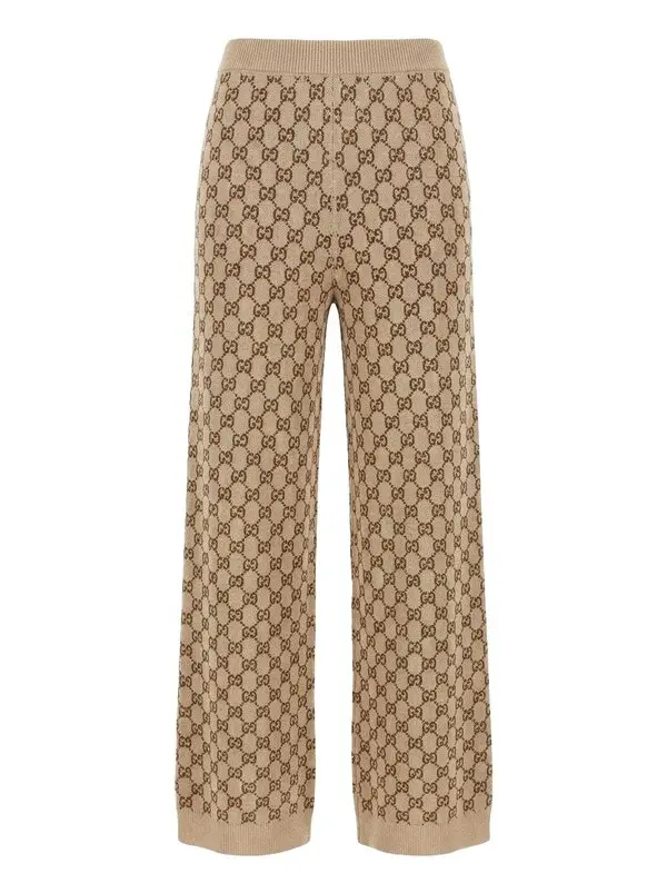 Gucci Monogram Leisure Pants - Beige