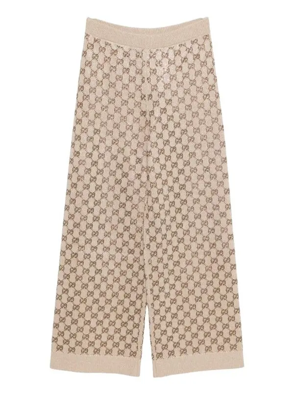 Gucci Embellished Leisure Pants - Beige