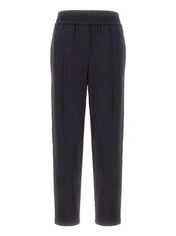 Brunello Cucinelli Elastic Waist Pants - Black