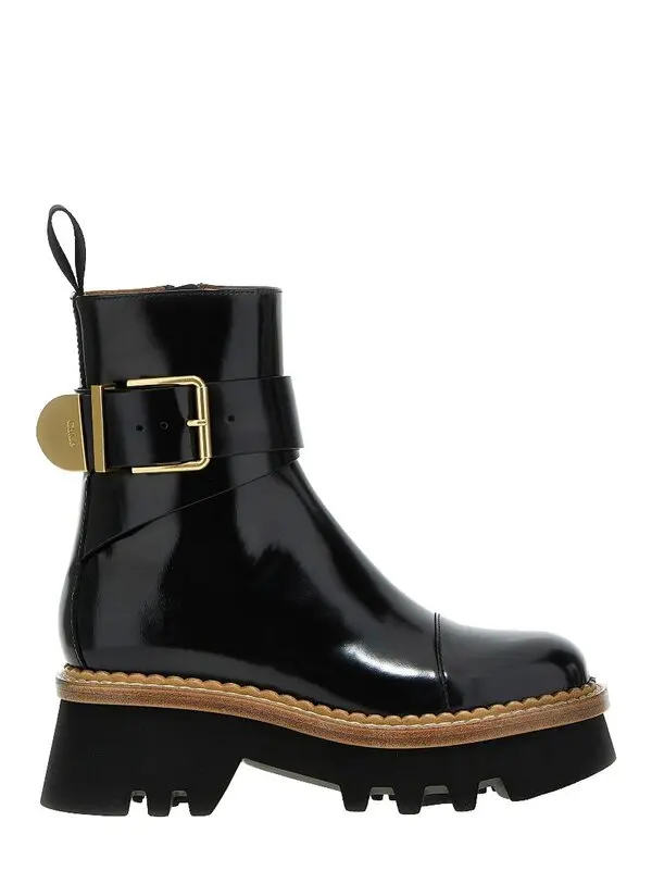 Chloé Owena Ankle Boots - Black