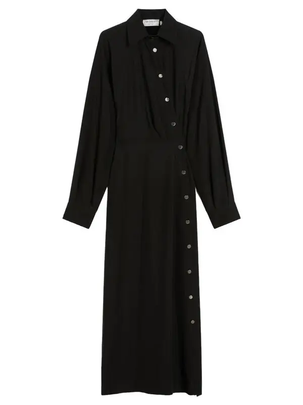Sportmax Asymmetrical Shirt Dress - Black
