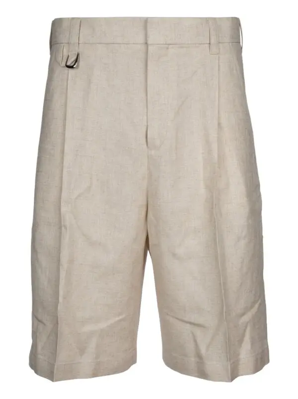 Jacquemus Straight Leg Shorts - Nude