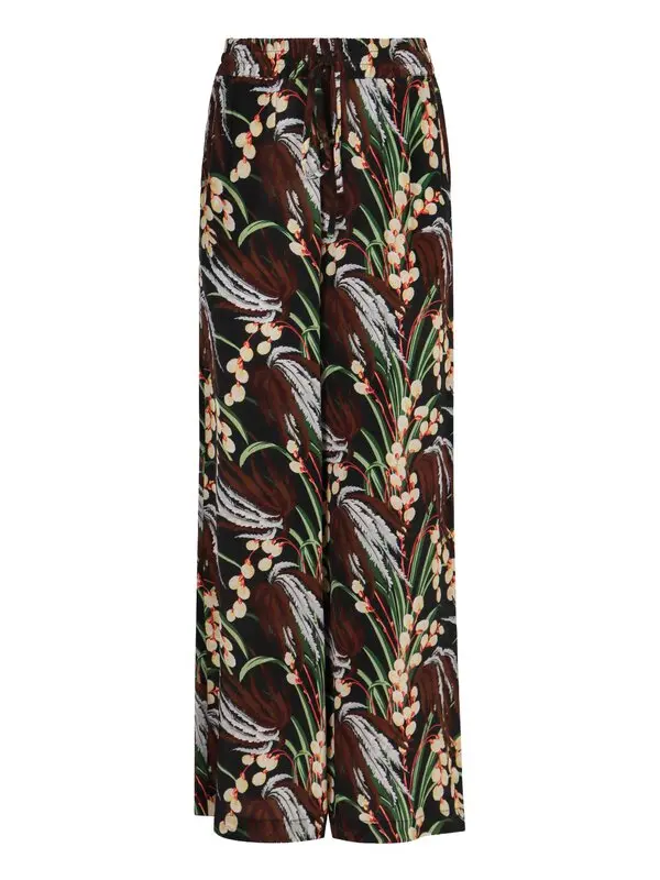 P.a.r.o.s.h Printed High Waist Skirt - Black