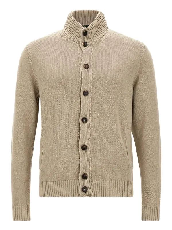 ZANONE Chioto Button-up Cardigan - Beige