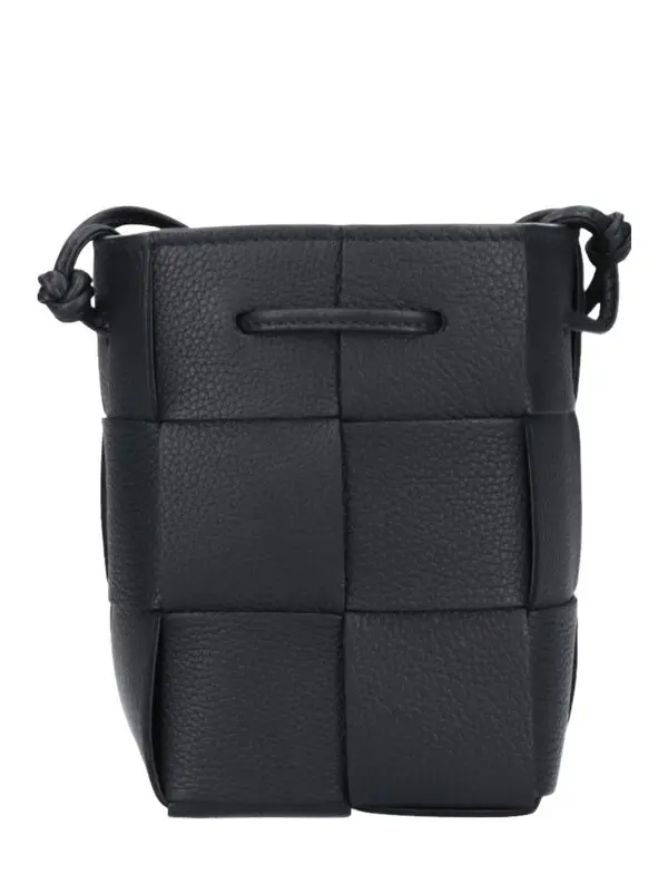 Bottega Veneta Cassette Mini Bucket Shoulder Bag - Black