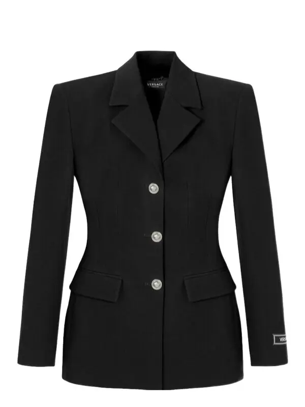 Versace Grain-de-poudre Blazer - Black