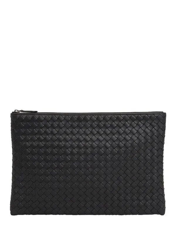 Bottega Veneta Intrecciato Clutch - Black