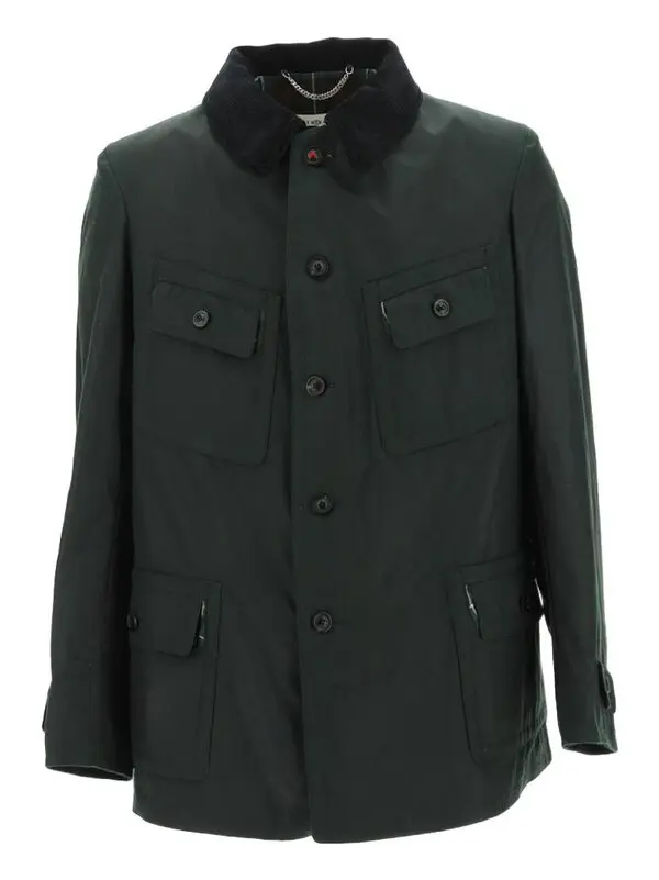 MAISON MARGIELA Lapel Collar Buttoned Long Sleeve Jacket - Black