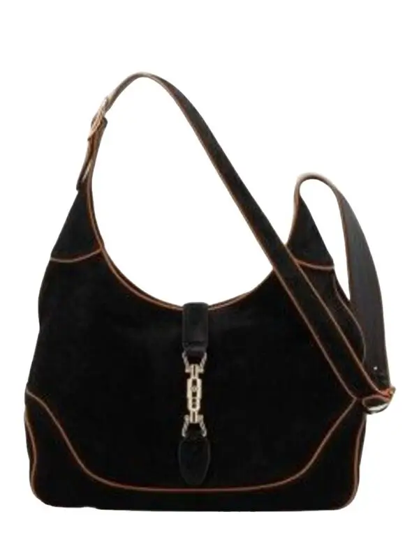 Gucci Logo Shoulder Bag - Black