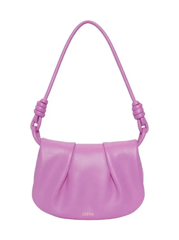 Loewe Paseo Satchel In Shiny Nappa Calfskin - Pink