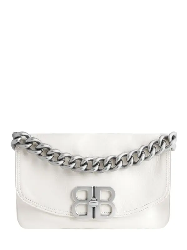 Balenciaga Bb Soft Small Shoulder Bag - White