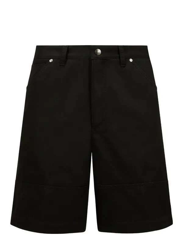 Moncler Belted Denim Shorts - Black