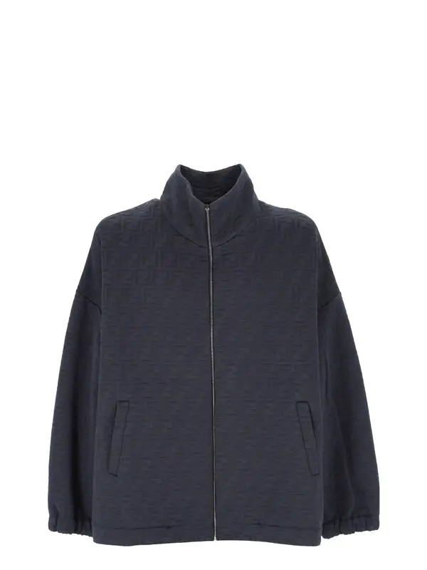 Fendi Jacquard Jacket With Stand Collar - No