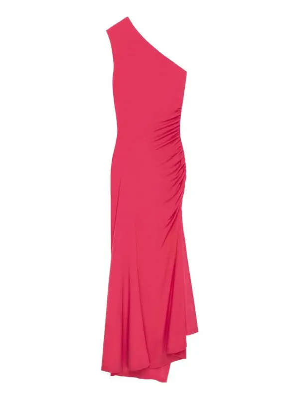 Givenchy Asymmetrical Draped Dress In Crepe Jersey - Red
