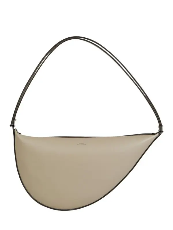 TOTEME Scooped Sling Leather Shoulder Bag - Nude