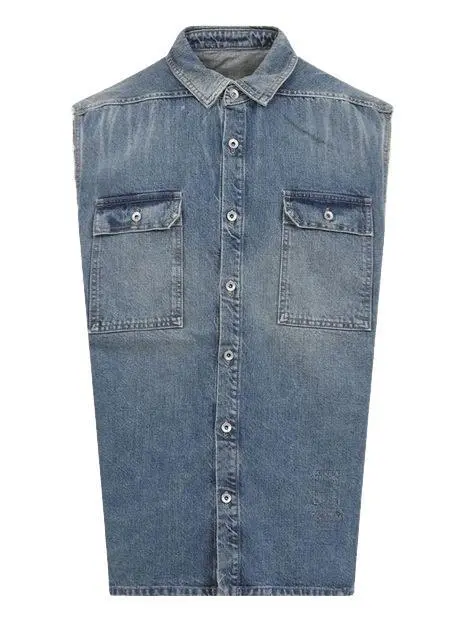 Rick Owens Denim Jumbo Jacket - Washed Indigo