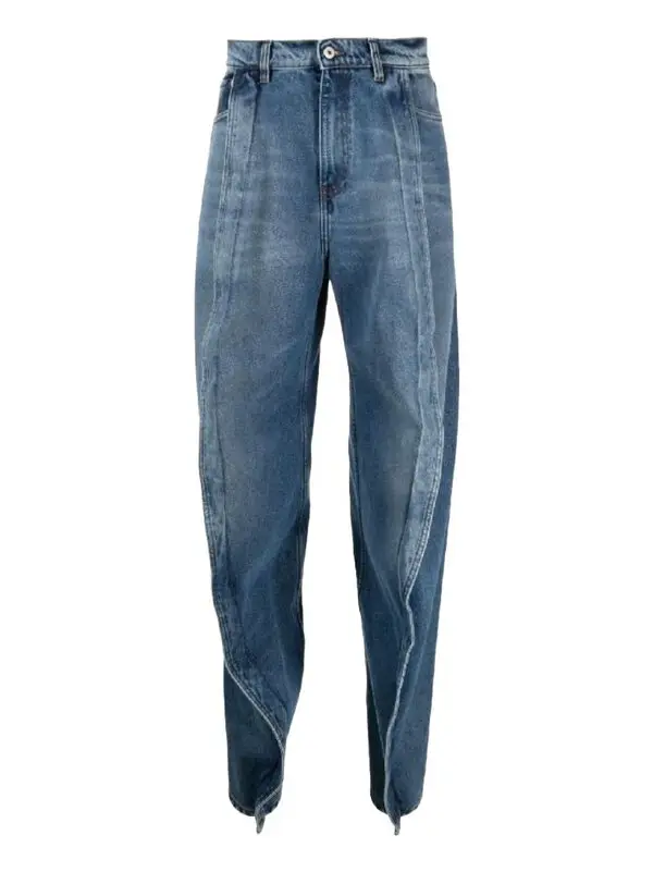 Y/project Belt-loop Jeans With Multiple Pockets - Blue