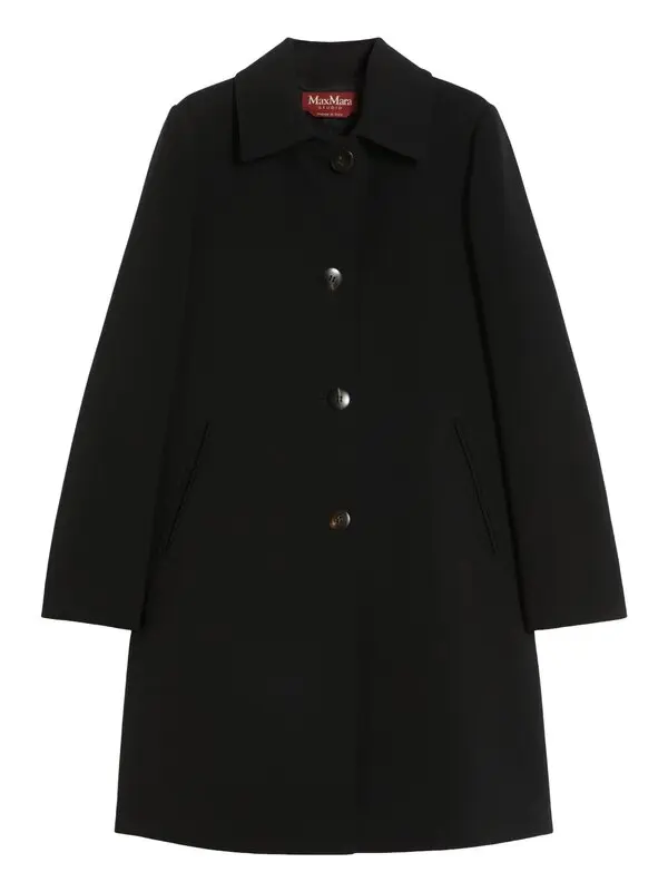Max Mara Mstracconto Long Coat - Black