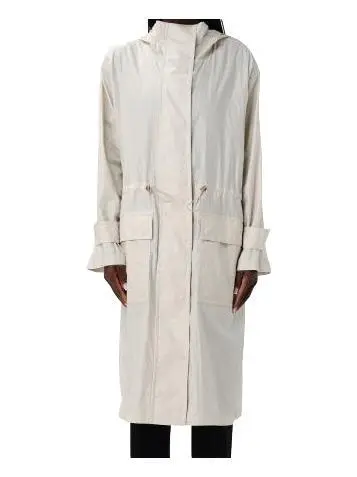 FAY Hooded Drawstring Parka - Beige