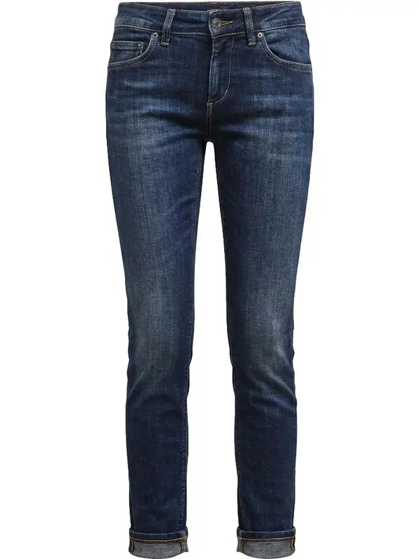 DONDUP Tapered Denim Trousers - Black