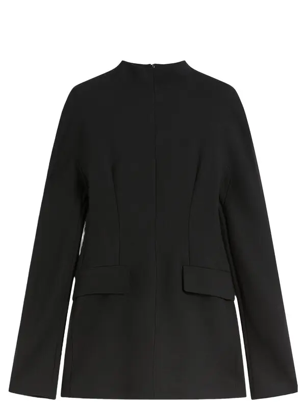 Sportmax Tefrite Long-sleeved Mini Dress - Black