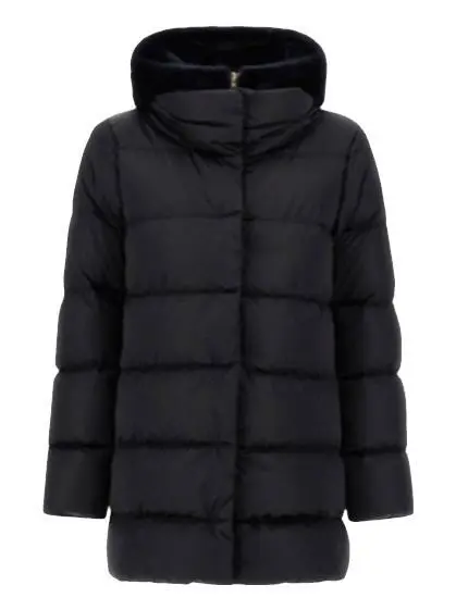Herno Hooded Quilted Down Jacket - Black