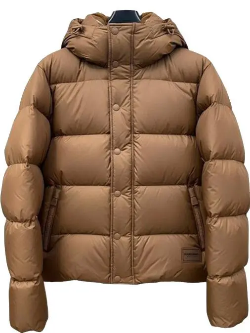 Burberry Hooded Cotton-padded Jacket - Brown