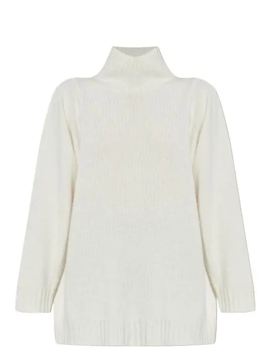 Max Mara Turtleneck Knitted Jumper - Cream