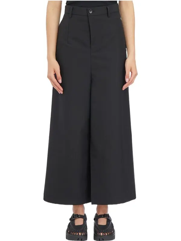 Junya Watanabe Asymmetric Slit Skirt - Black