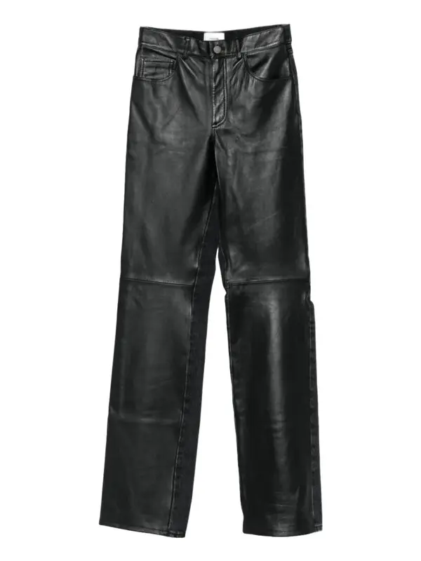 HAIKURE Patchwork Denim Trousers - Black