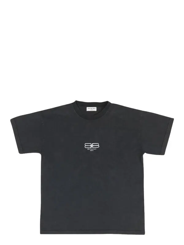 Balenciaga Bb Paris Icon T-shirt - Black