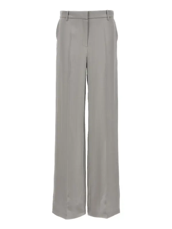 Magda Butrym Straight Leg Tailored Pants - Gray
