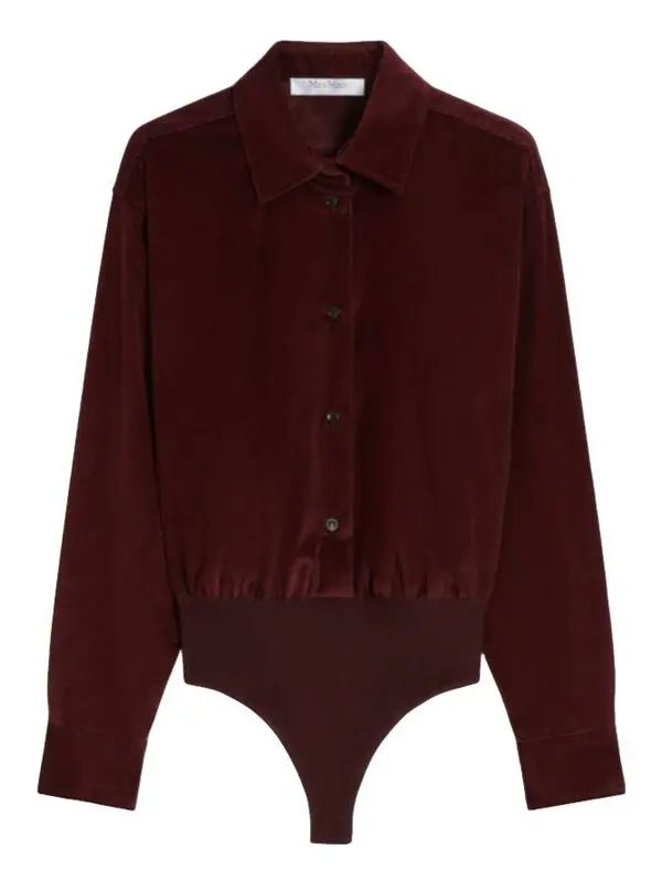 Max Mara Fertile Button-up Long-sleeved Top - Cherry