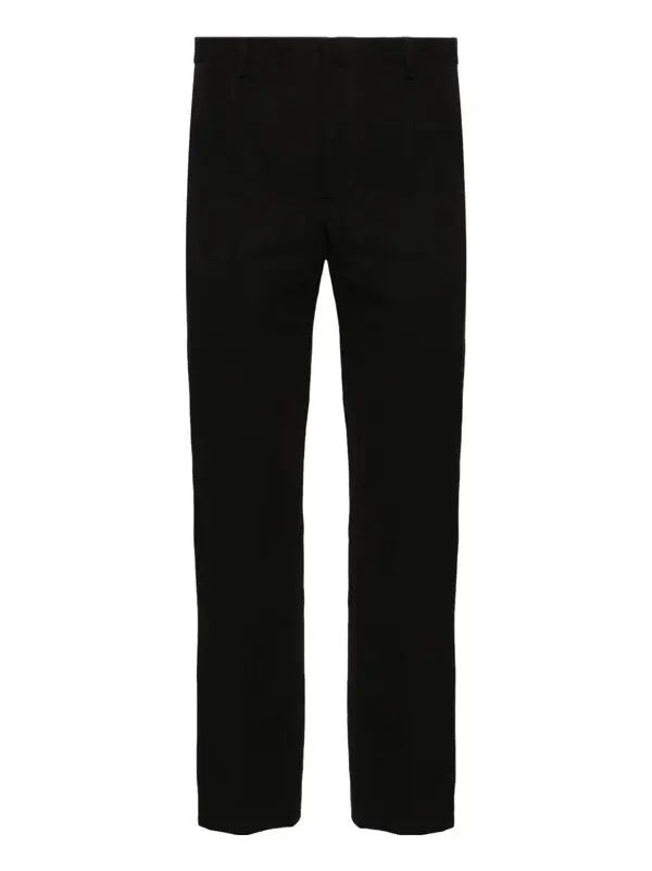 Dries Van Noten Straight Leg Tailored Trousers - Black