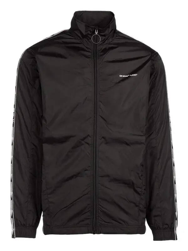 Off-White Logo Zipper Jacket - Black