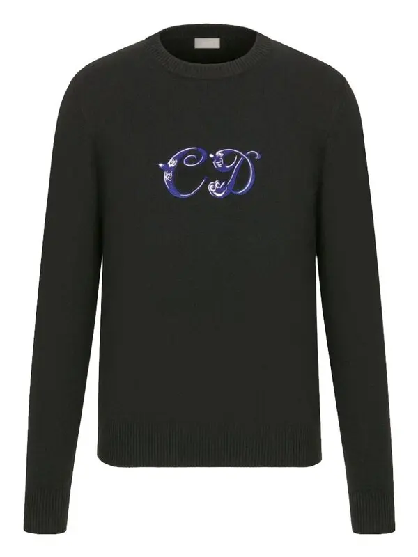Dior Cd Logo Pullover - Black