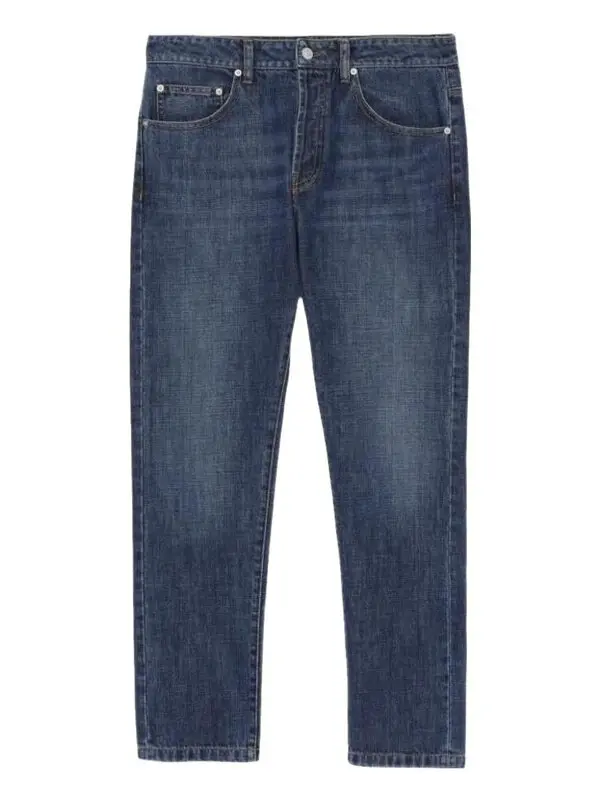 Kenzo Mid-rise Straight-leg Trousers - Blue