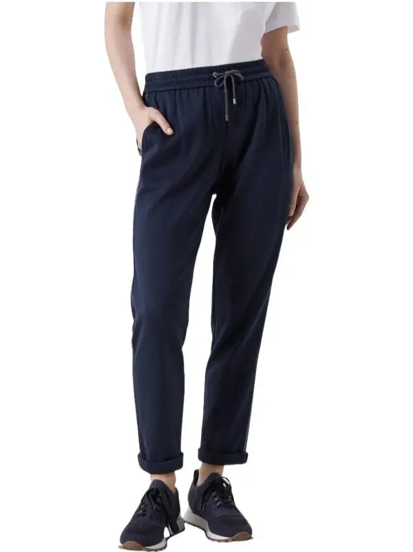 Brunello Cucinelli Drawstring Track Pants - Black