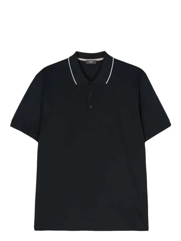 Peserico Cotton Polo Shirt - Black