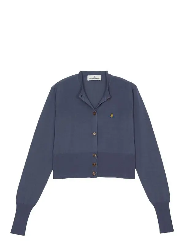 VIVIENNE WESTWOOD Bea Cropped Cardigan - Blue
