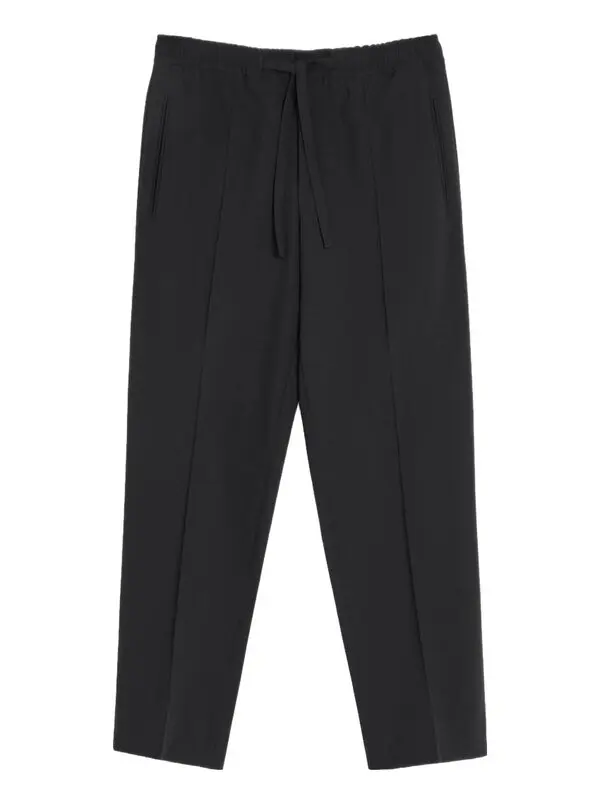 Valentino Garavani Pleated Detail Drawstring Pants - Black