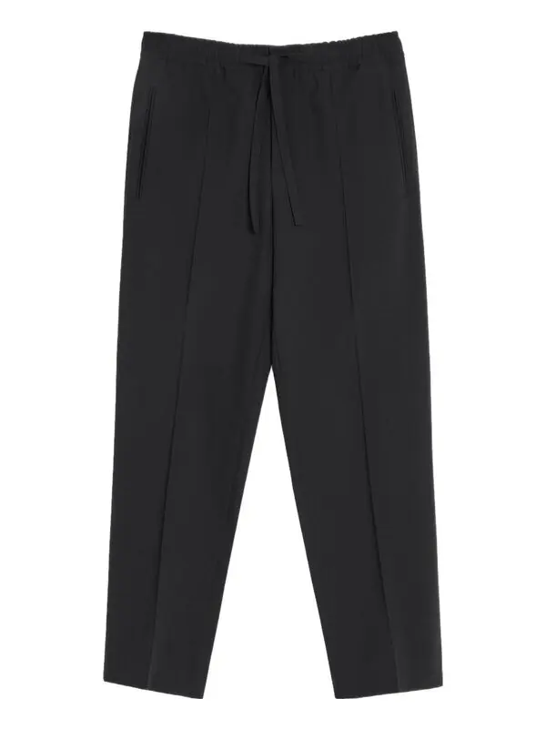 Valentino Garavani Pleated Detail Drawstring Pants - Black