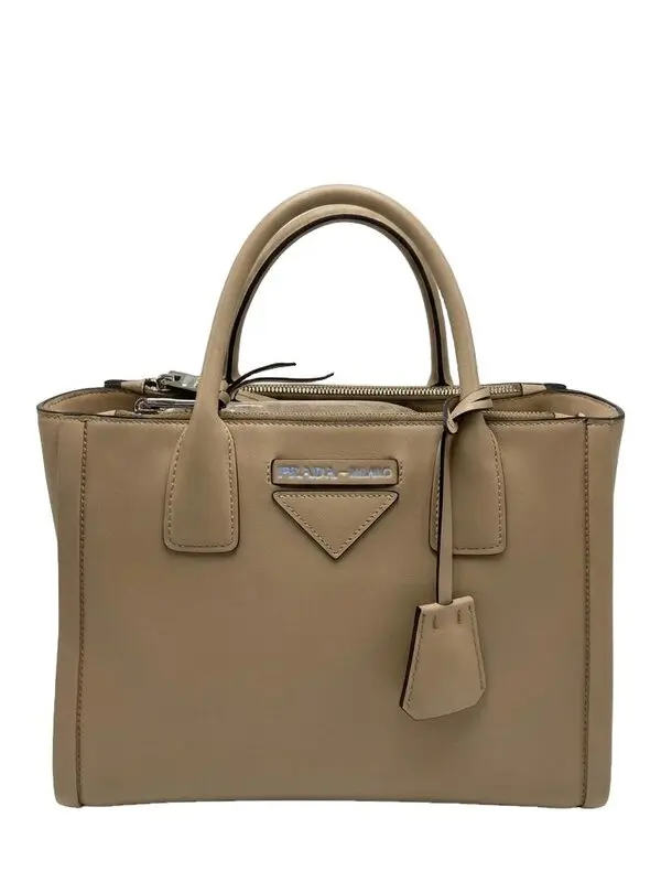 Prada Double Handle Shoulder Bag - Green