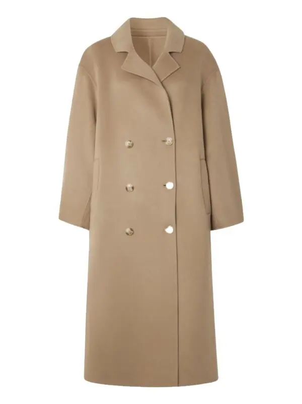 Loulou De Saison Borneo Double-breasted Wool And Cashmere-blend Coat - Camel